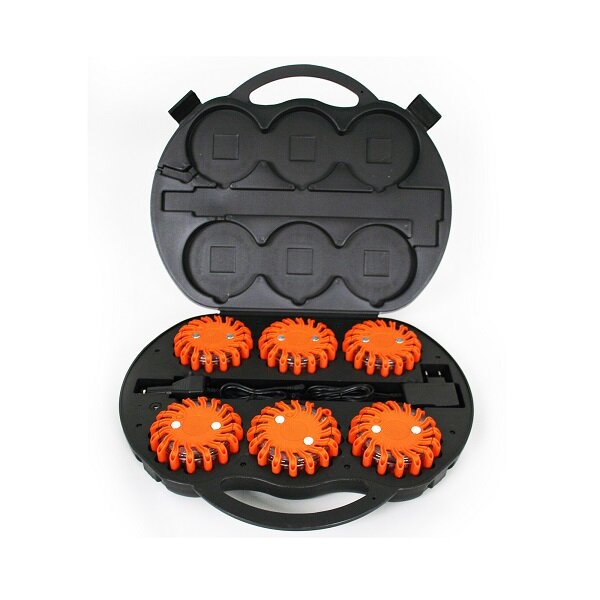 PowerFlare LED Warnleuchte im 6er Koffer | Growag Feuerwehrtechnik AG