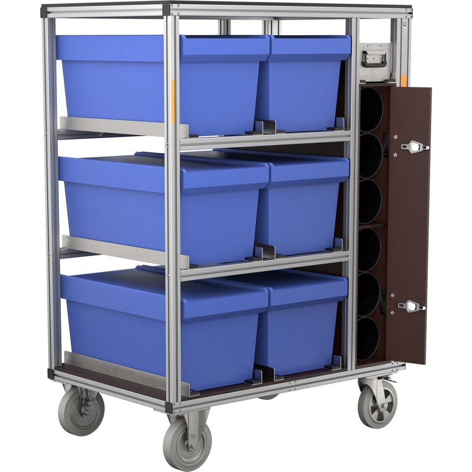 Rollcontainer MUNK Atemschutzgeräteboxen und Ersatzflaschen | Growag ...